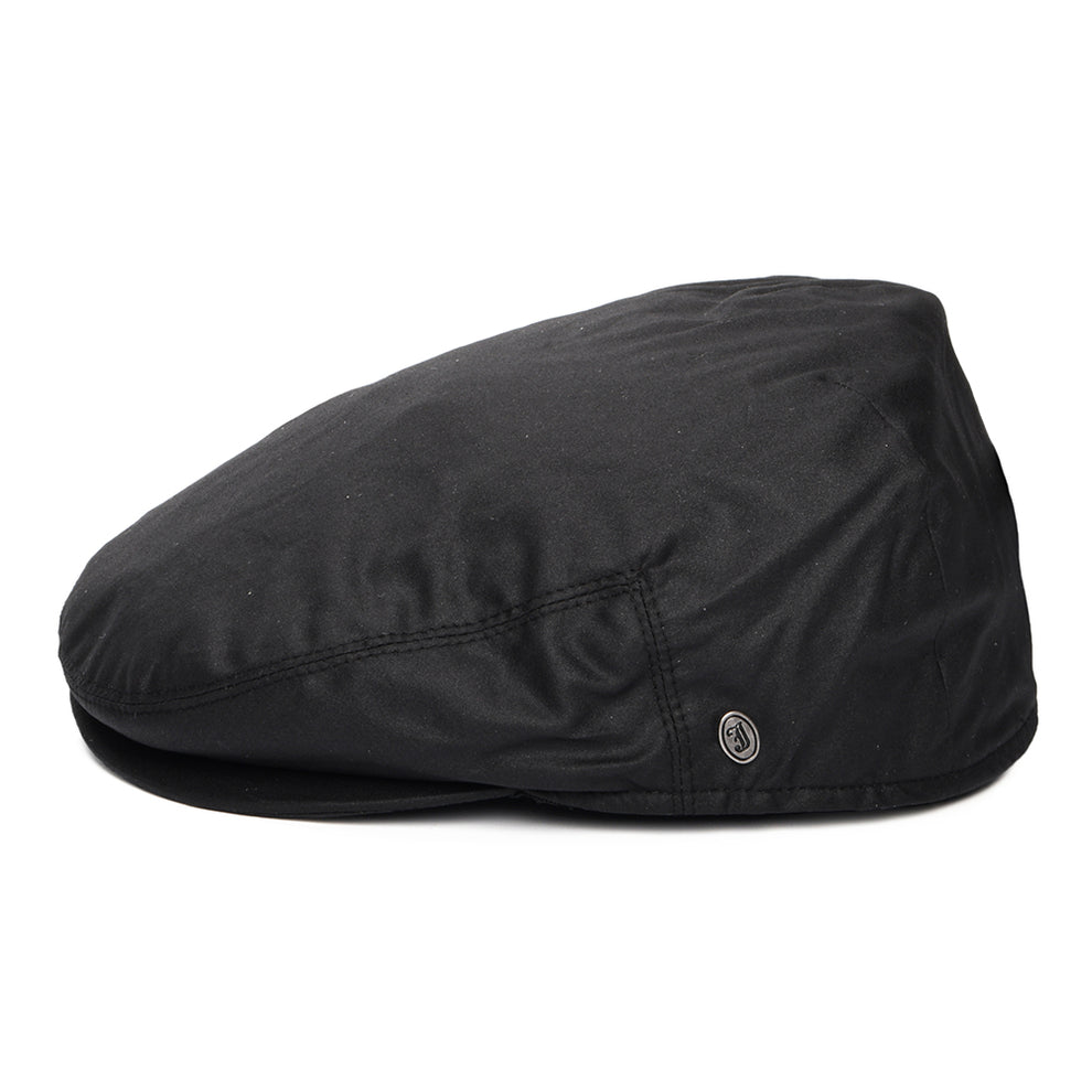 Oilcloth Water Resistant Flat Cap - Black – Jaxon & James