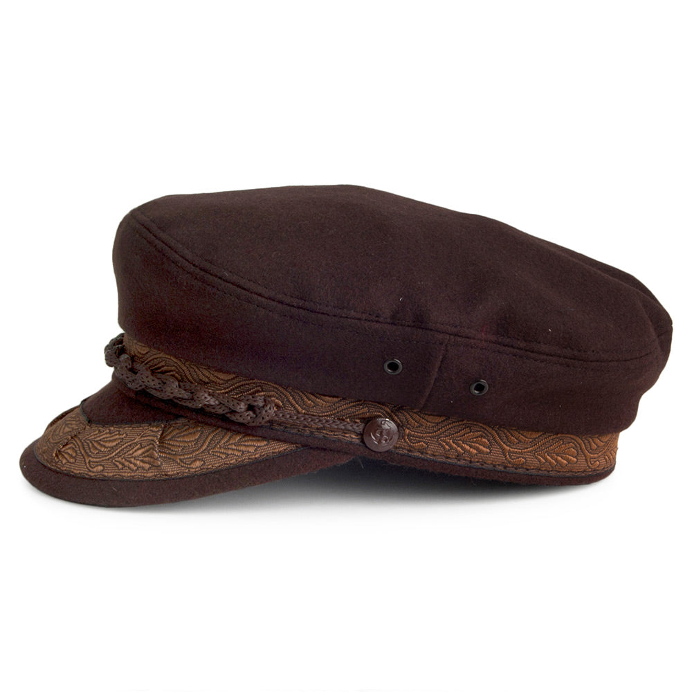 Wool Greek Fisherman Cap - Brown – Jaxon & James