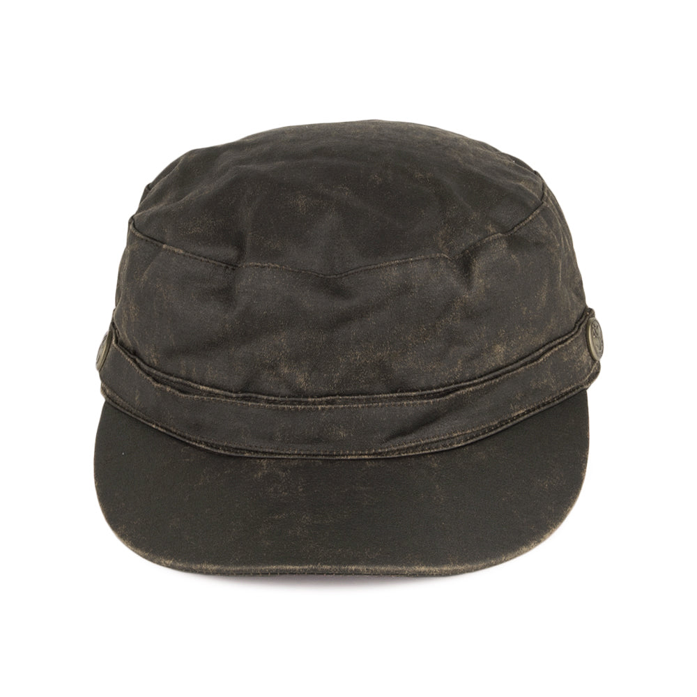 Weathered Cotton Army Cap - Brown – Jaxon & James